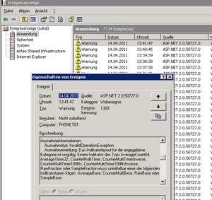 Enteo V6.2 Managment Websever IIs, Server 2003, Probleme nach Hotfixes ...